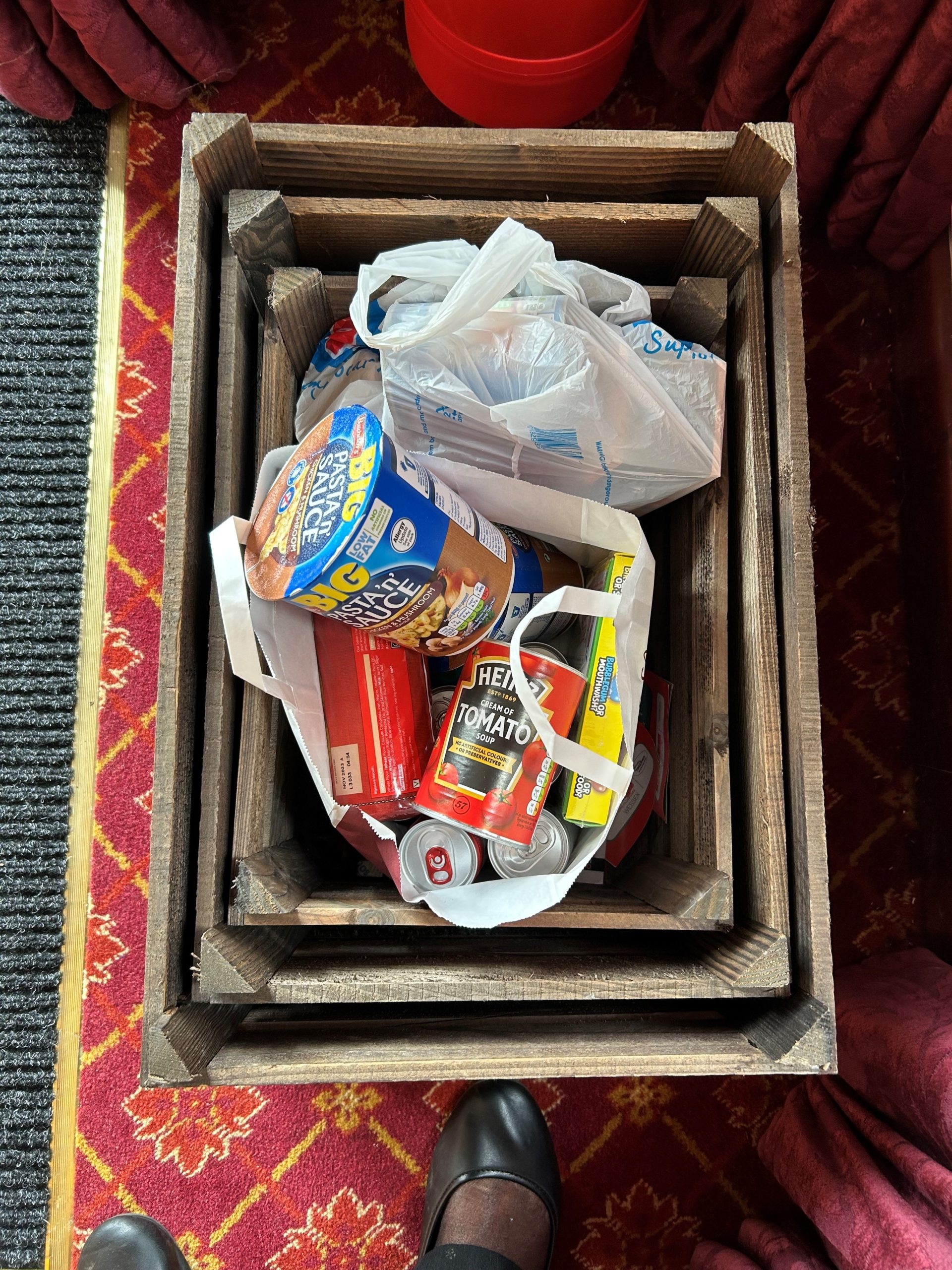 Charity and Recycling Collections for food, bras, and ink cartridges ...